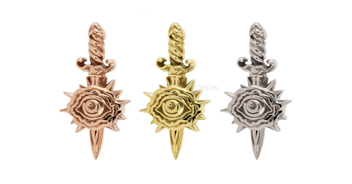Anatometal Eye Of Divinity Dagger Ends – MANTRAFINEJEWELLERY.COM
